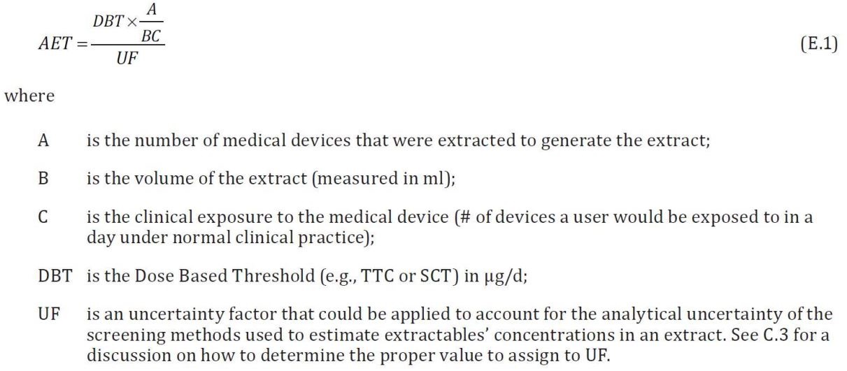 Dispositif médicaux - Calcul de l’AET